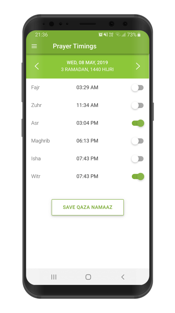 Qaza Namaz (Prayer) – O'Reference