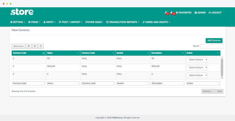 Inventory Management System – O'Reference